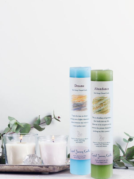 Reiki Charged Pillar Candle Abundance - The Path of Being